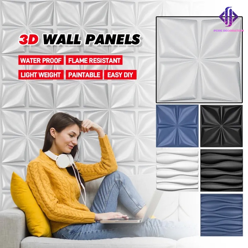 Jual 3D wallpanel pvc panel dinding pvc wall panel 3D PVC wallpanel ...
