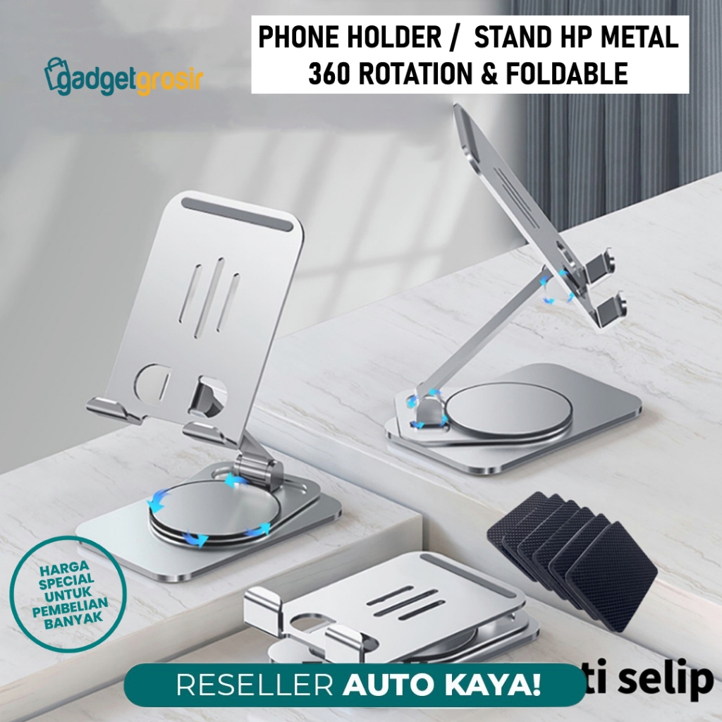 Jual Stand HP Besi Lipat HD65 Phone Holder Meja Dudukan Penyangga ...