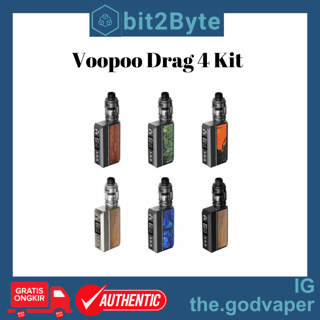 Jual VOOPOO Drag 4 Mod Kit 177W Authentic | Shopee Indonesia