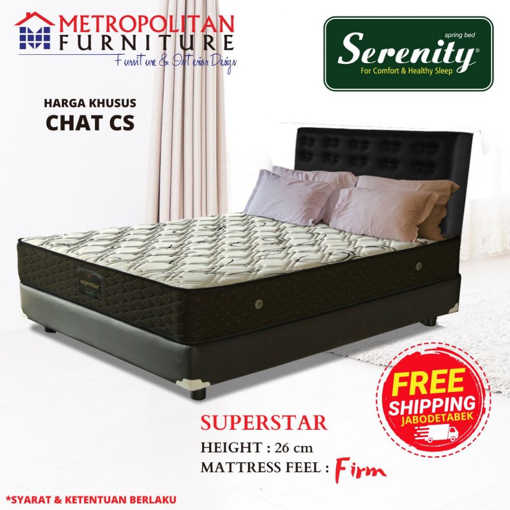 Jual Kasur Spring bed Elite Serenity Superstar set Springbed Matras ...