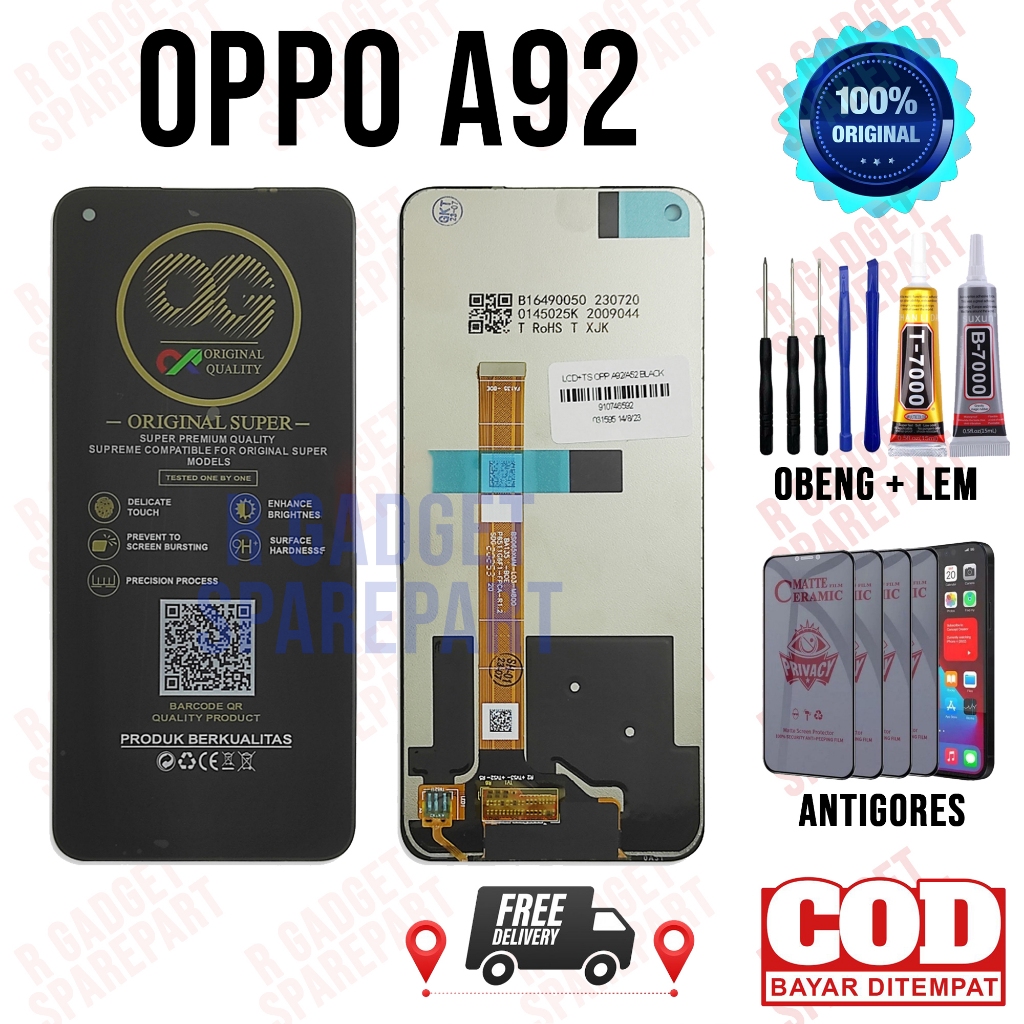 Jual Lcd Oppo A92 Original OEM Quality Lcd Touchscreen Oppo A92 Fullset ...