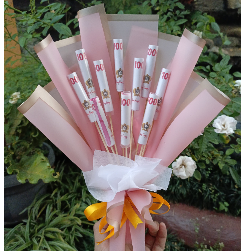 Jual Buket Uang Kosongan Mini 10 Slot Ampau THR Lebaran Hampers 30 cm ...