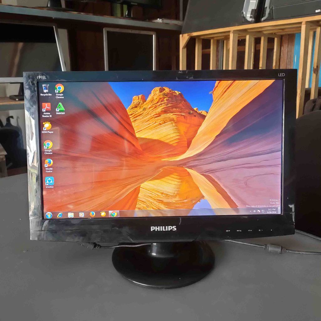 Jual Monitor Led Merk Philips Ukuran 19" Inch Kondisi Normal | Shopee ...