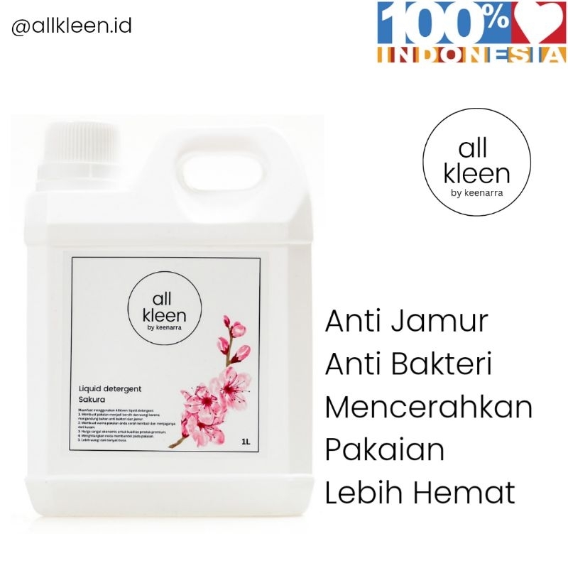Jual Premium Liquid Detergent Laundry - Deterjen Cair Premium ALLKLEEN ...
