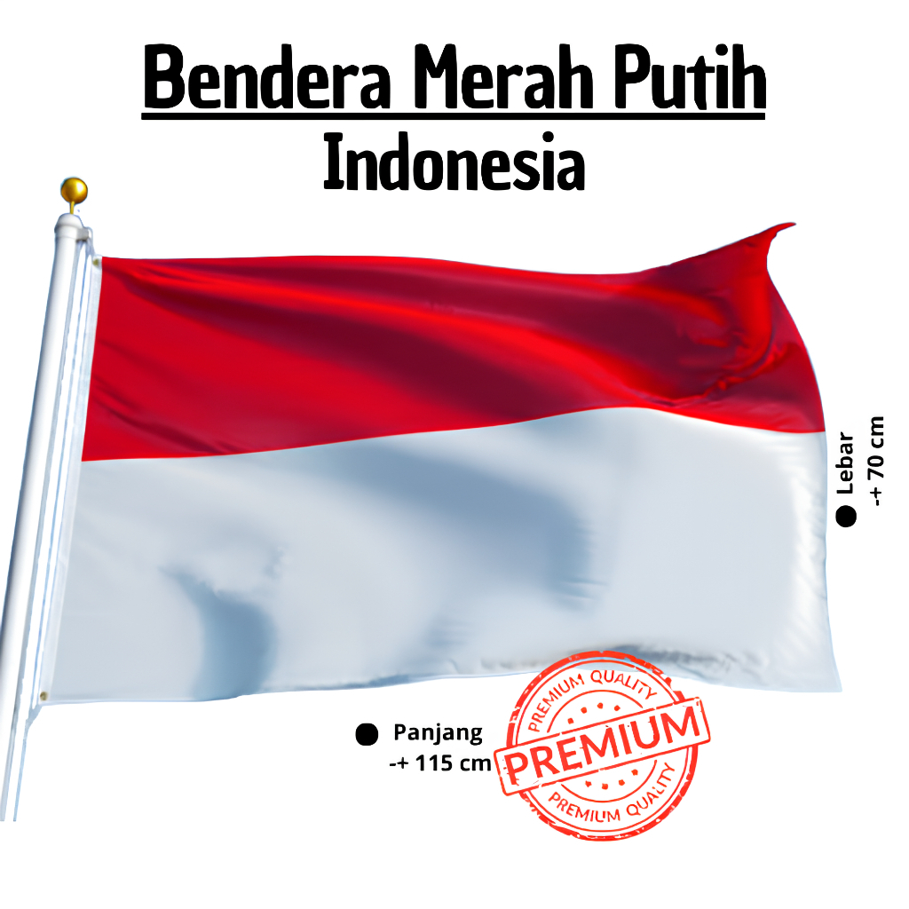 Jual BENDERA RI MERAH PUTIH UKURAN -+ 70X115 CM, BENDERA NKRI | Shopee ...