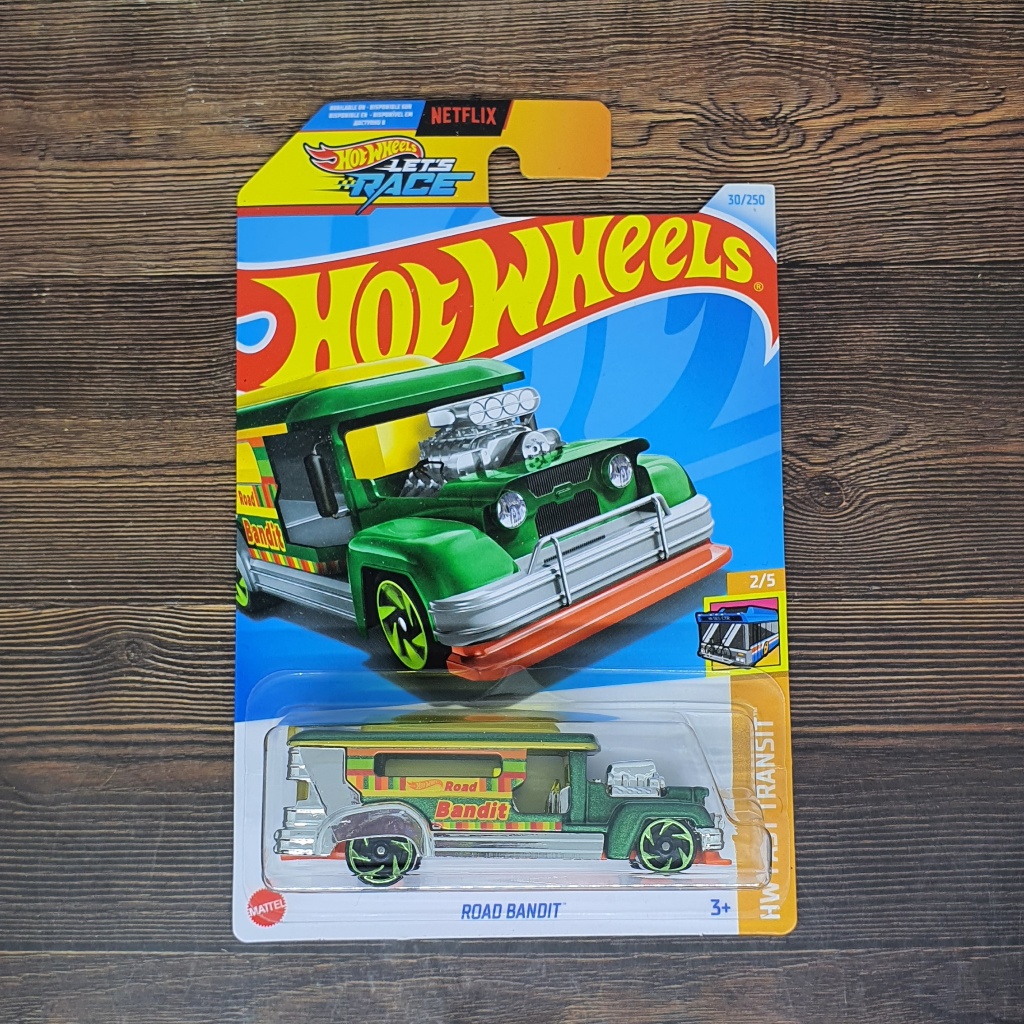 Jual Hot Wheels Road Bandit HW Fast Transit Hijau Jeepney Bus Miniatur ...