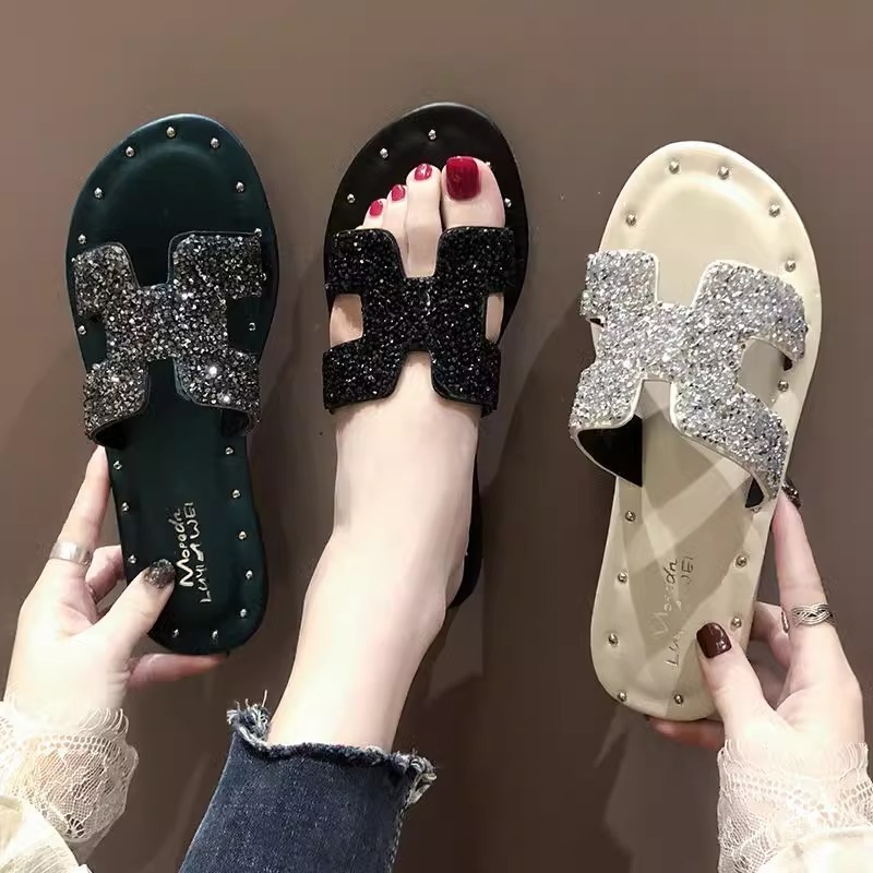 Jual Penpr Sepatu Sandal Slip On wanita Terbaru Fashion Korea YTX17 ...