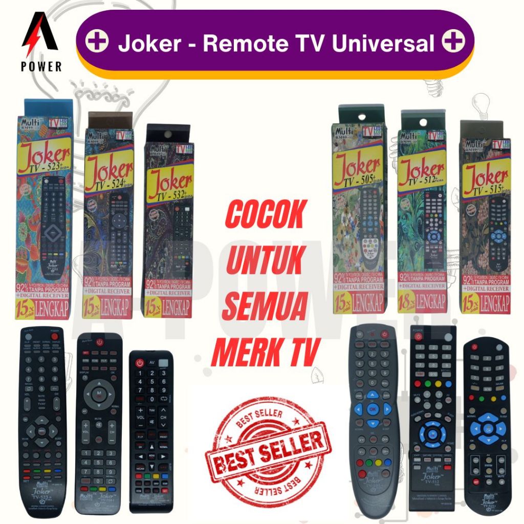 Jual Joker - Remote TV Universal/Multi | Shopee Indonesia