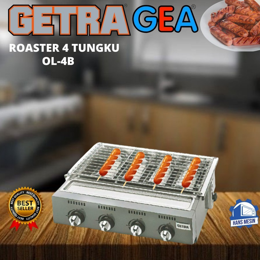 Jual Getra Kompor Pemanggang Serbaguna 4 tungku OL 4B Getra -Original ...