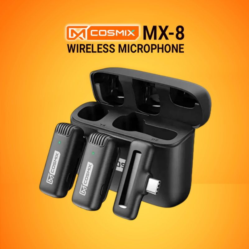 Jual MICROPHONE WIRELESS COSMIX MX8 TYPE C LIGHTNING | Shopee Indonesia