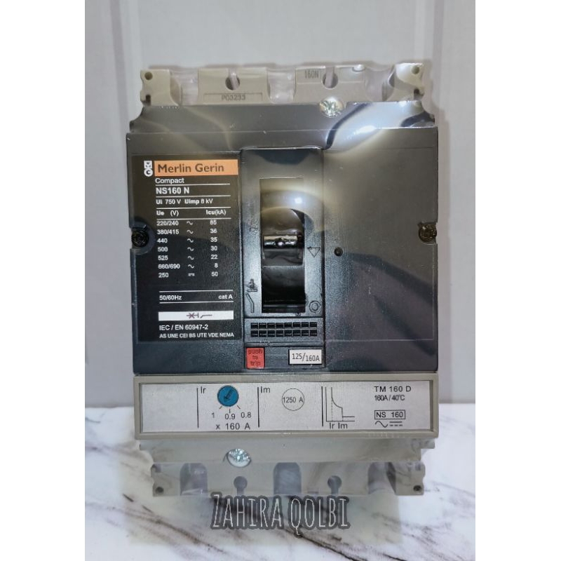 Jual mccb merlin gerin tipe NS100N 63A 80A 100A 125A 160A 200A 250A ...