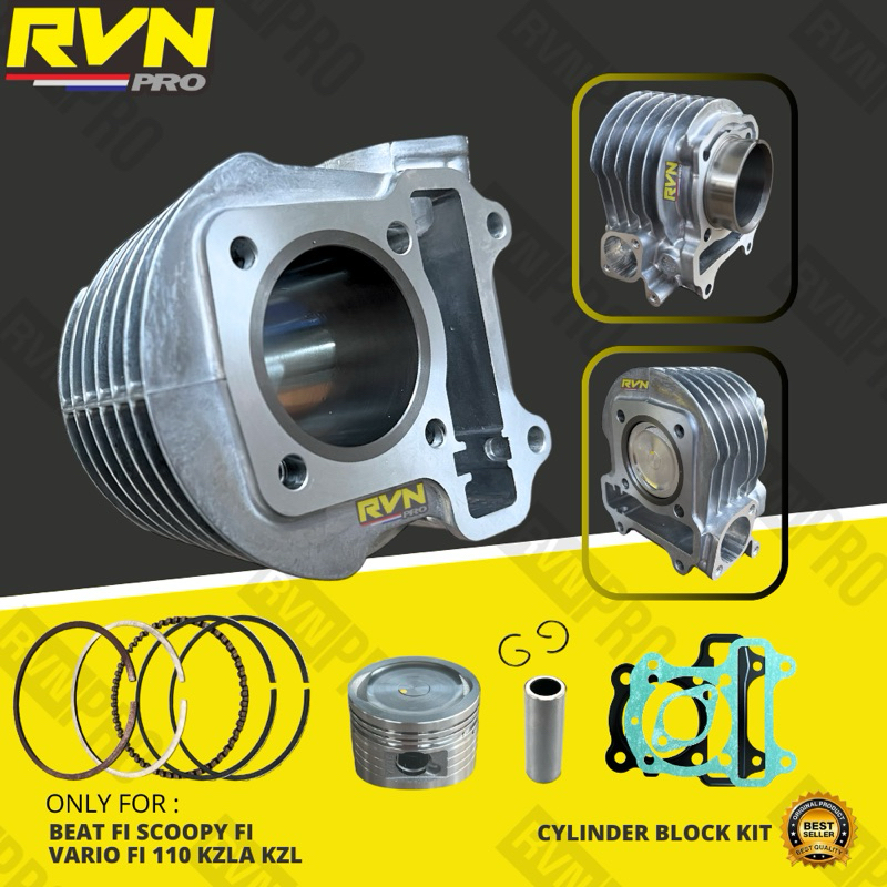 Jual BLOK BLOCK SEHER BORING STANDAR BEAT FI SCOOPY F1 VARIO 110 FI KZLA KZL ORIGINAL RVN ...