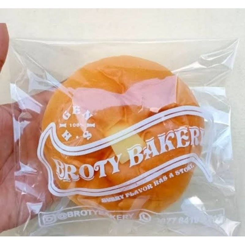 Jual Sablon Plastik OPP TANPA LEM 6x15 Kemasan Plastik Roti Bakery Kue ...