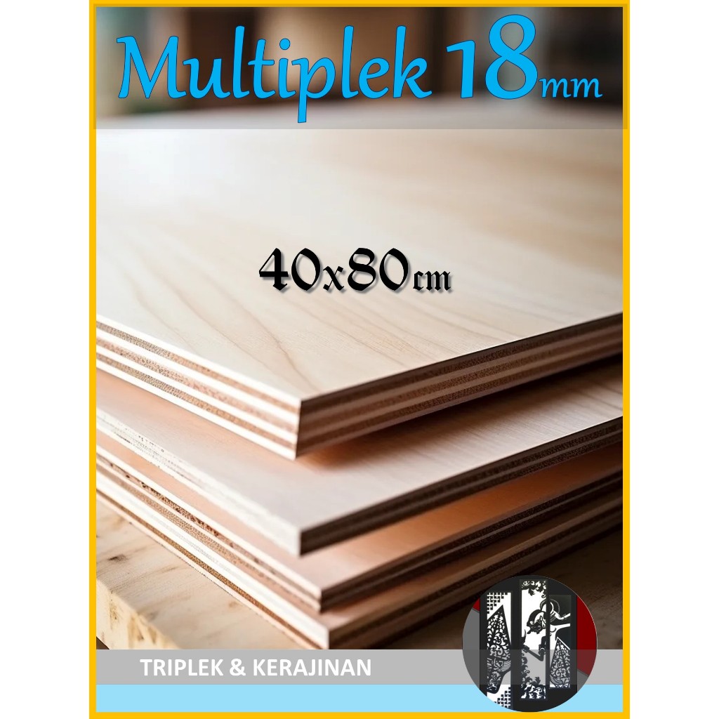 Jual Triplek 18mm 40x80 cm Multiplek MDF Melamin Blokmin Blokboard 18 ...