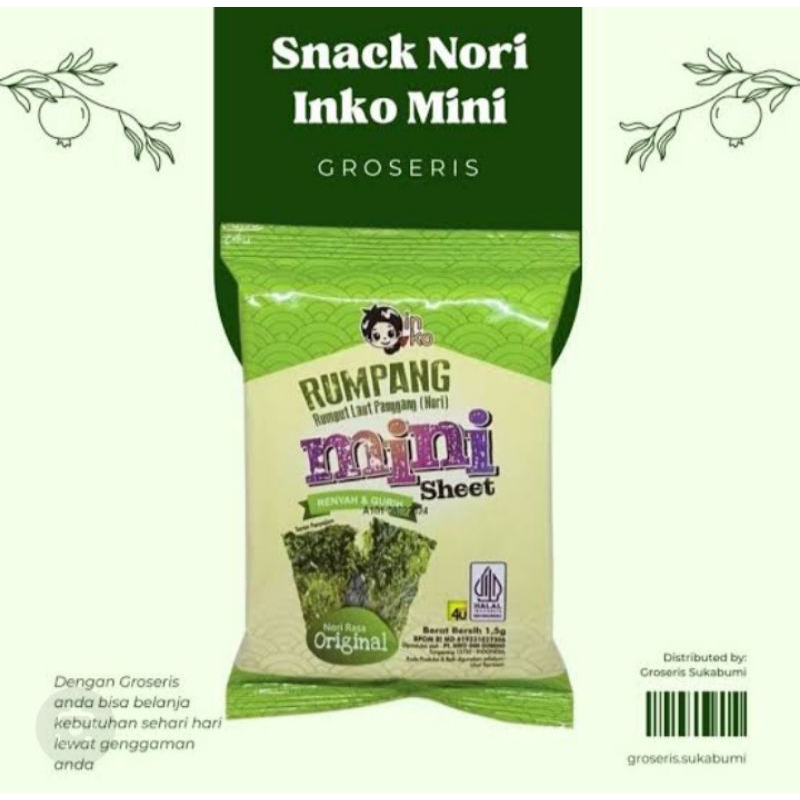 Jual Rumpang Mini Sheet | Rumput Laut Rumpang | Nori Rumpang | Nori ...