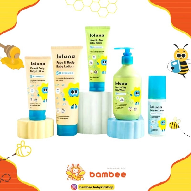 Jual LOLUNA Head to Toe Baby Wash 100ml/300ml | Face & Body spray ...