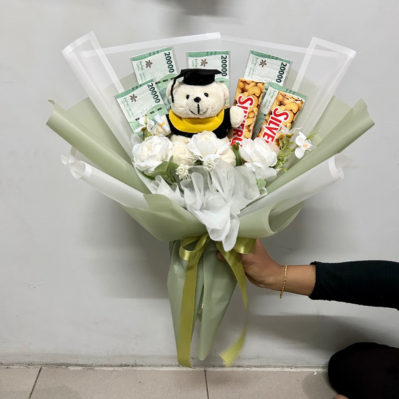 Jual buket bunga / buket wisuda / buket uang / buket cokelat | Shopee ...