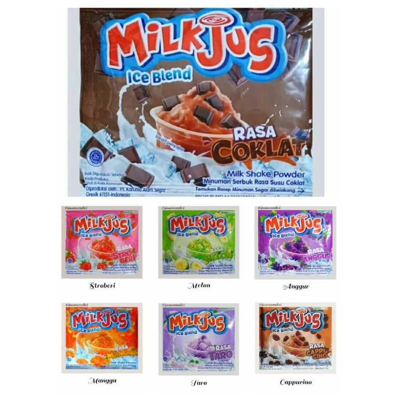 Jual MilkJus Ice Blend 25gr Aneka Rasa | Shopee Indonesia