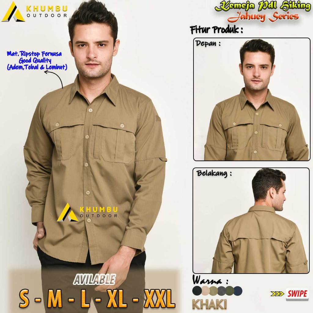 Jual Khumbu Kemeja Outdoor Mountaingeer Jahuey Series Warna Khaki ...