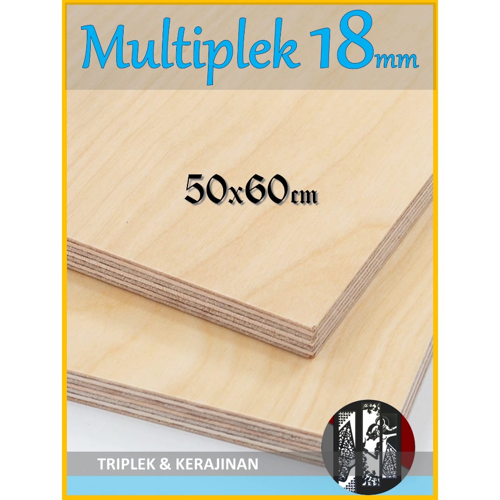 Jual Triplek 18mm 50x60 cm Multiplek MDF Melamin Blokmin Blokboard 18 ...