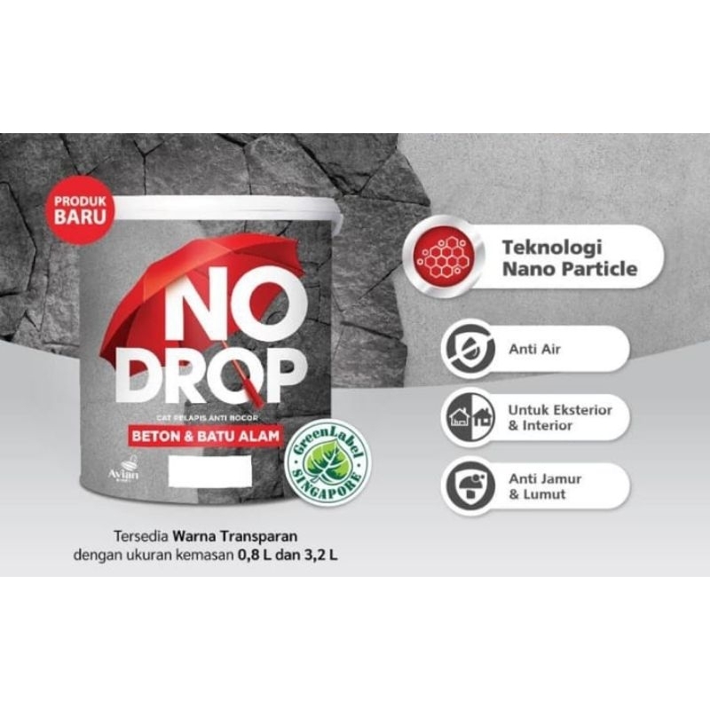 Jual NO DROP BETON DAN BATU ALAM 800 ML | Shopee Indonesia