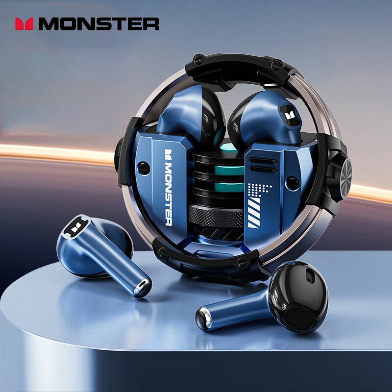Jual Monster XKT10 True Headset Bluetooth V5.3 Music Gaming Earphone ...
