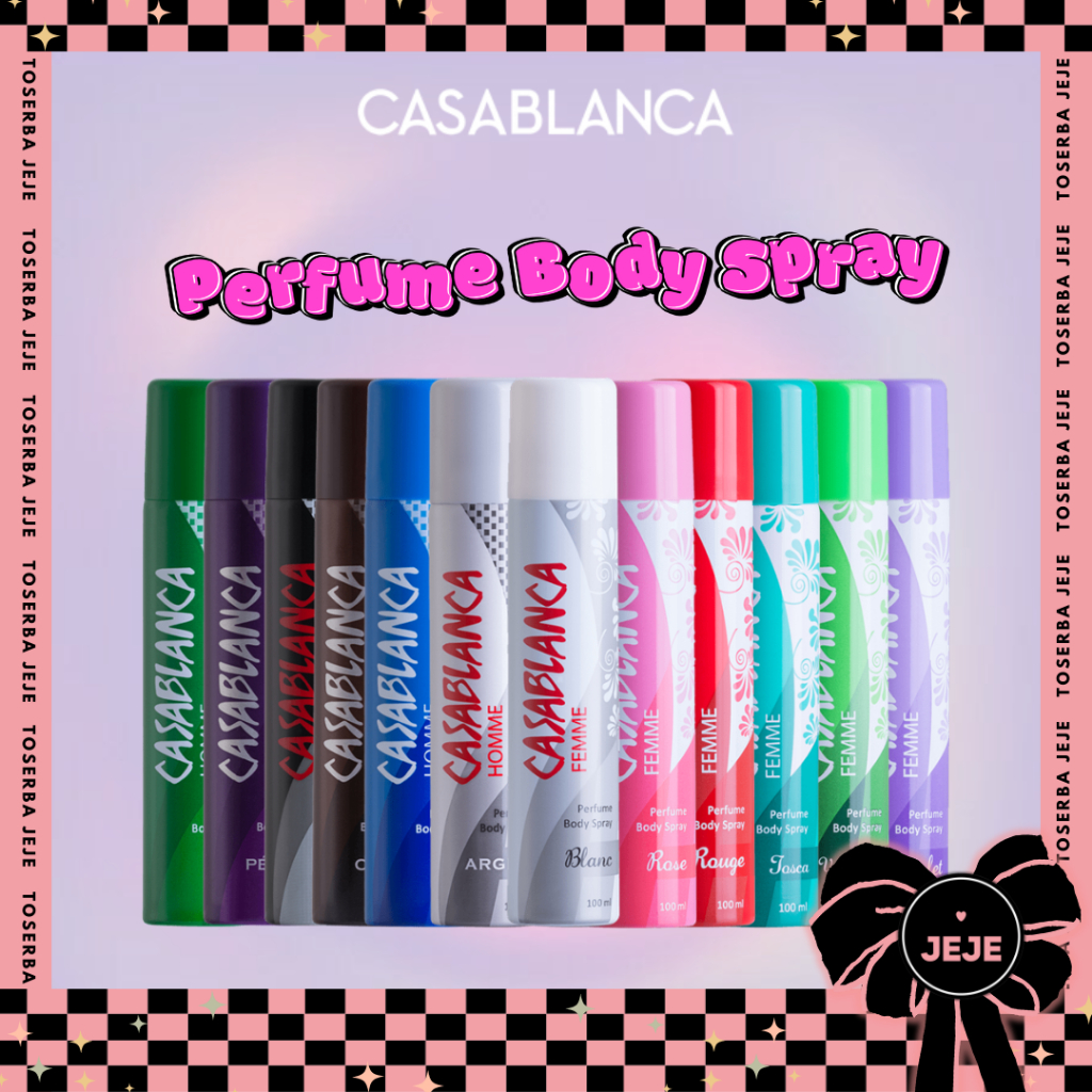Jual Casablanca Parfume Body Spray 100ml | Kaleng | Shopee Indonesia