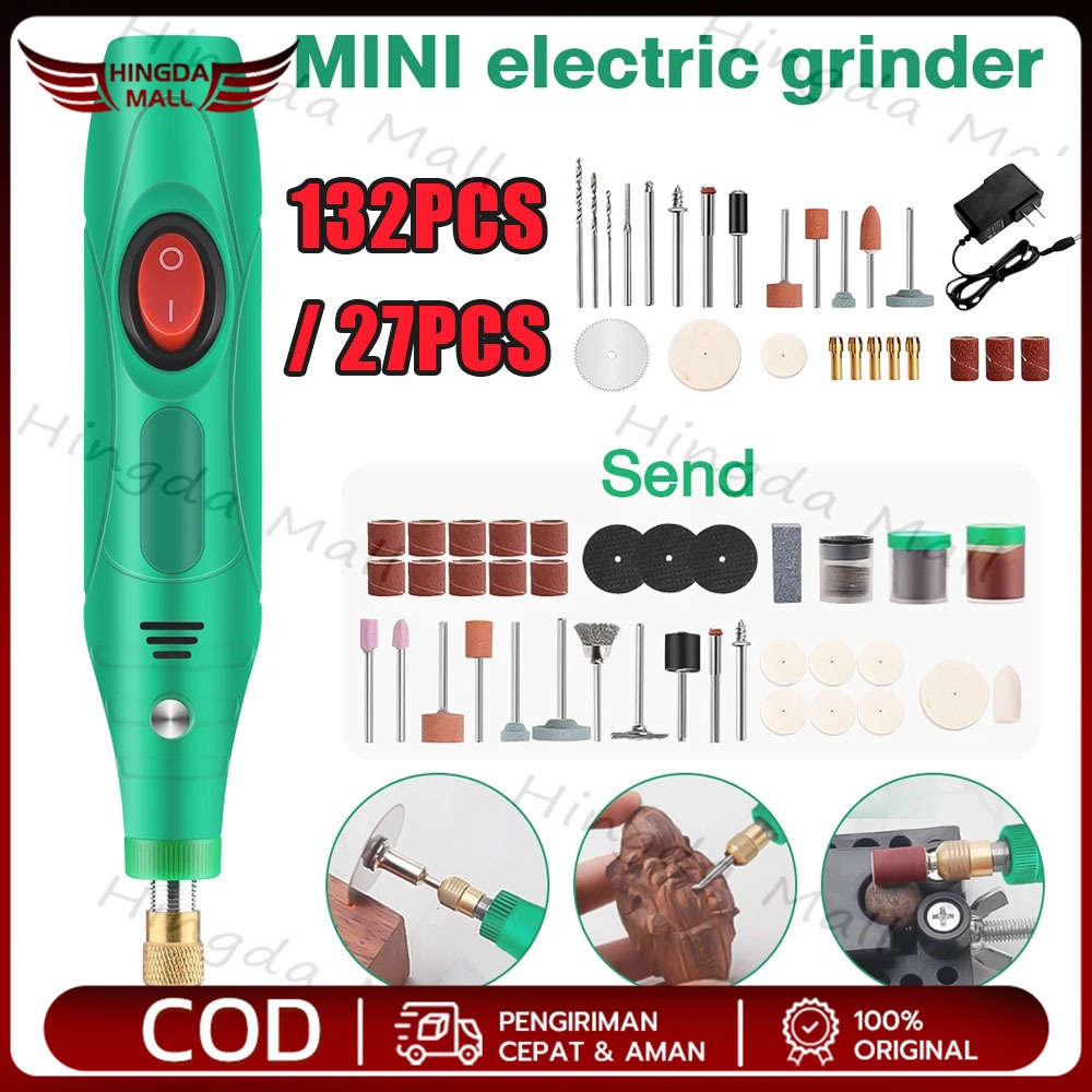 Jual COD-Gerenda listrik Bor Mini 27PCS 12V DC 18000 RPM Mini Drill ...