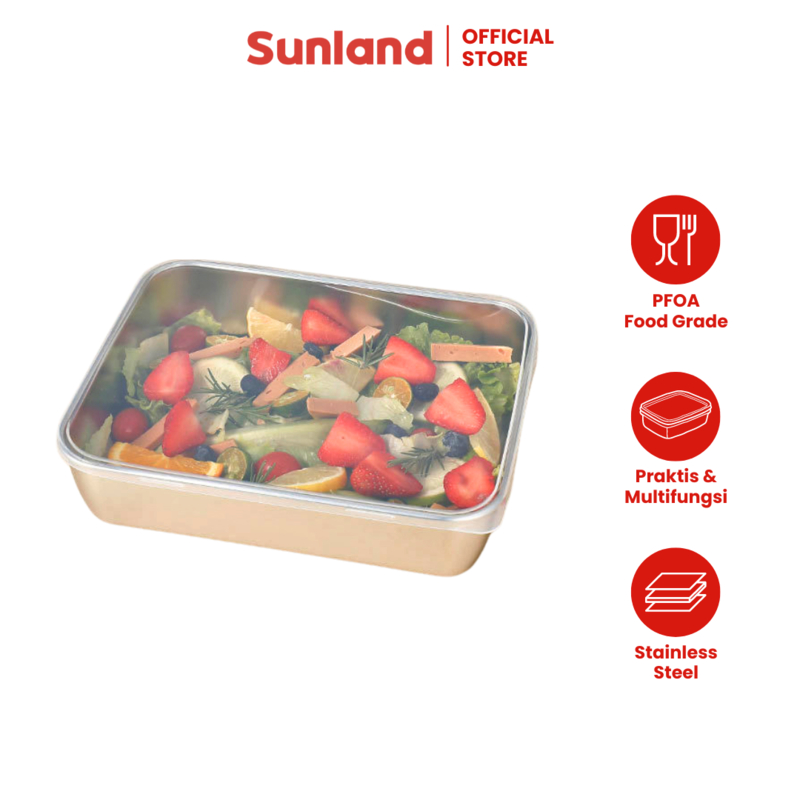 Jual Tempat Penyimpanan Makanan Tertutup Stainless Kontainer Makanan ...