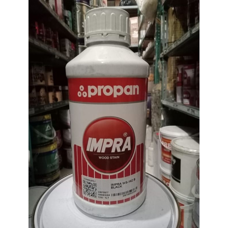 Jual propan-impra wood stain-ws162B-black-1kg-melamine | Shopee Indonesia