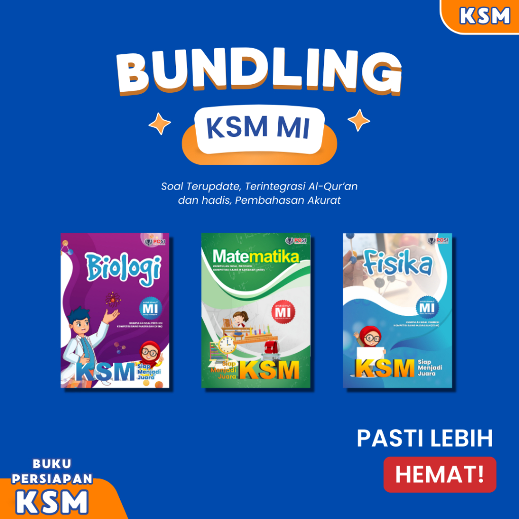 Jual Promo Paket Buku KSM MI Persiapan KSM Spesial Bundling Dapat 3 Bidang/Buku | Shopee Indonesia