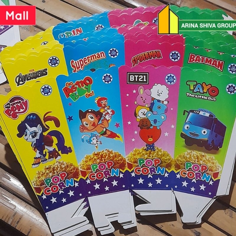 Jual 300 LEMBAR KERTAS POPCORN 12 × 6 BAHAN IVORI PUTIH | BOX KEMASAN ...