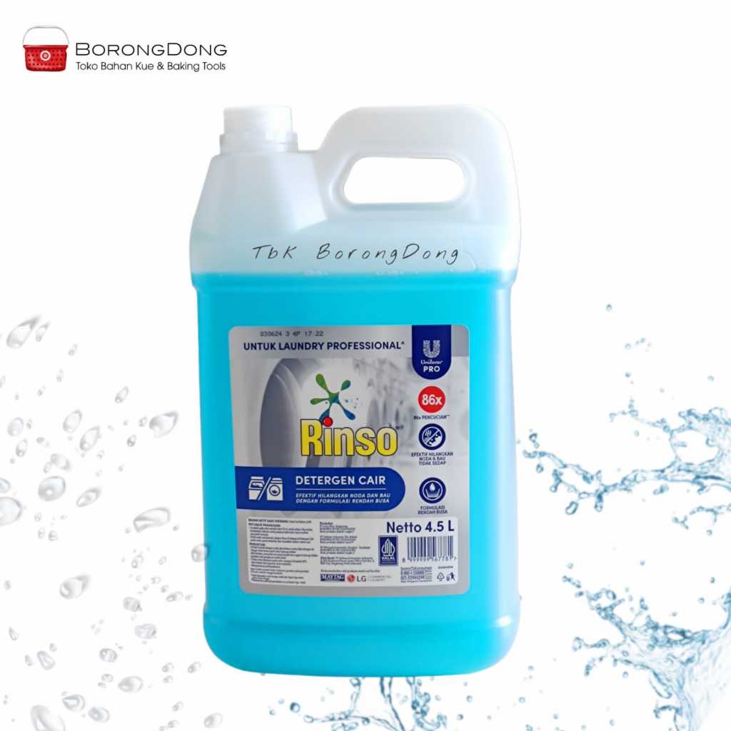 Jual Rinso Matic Detergen Cair 4.5 L / 100% Original Produk Unilever ...