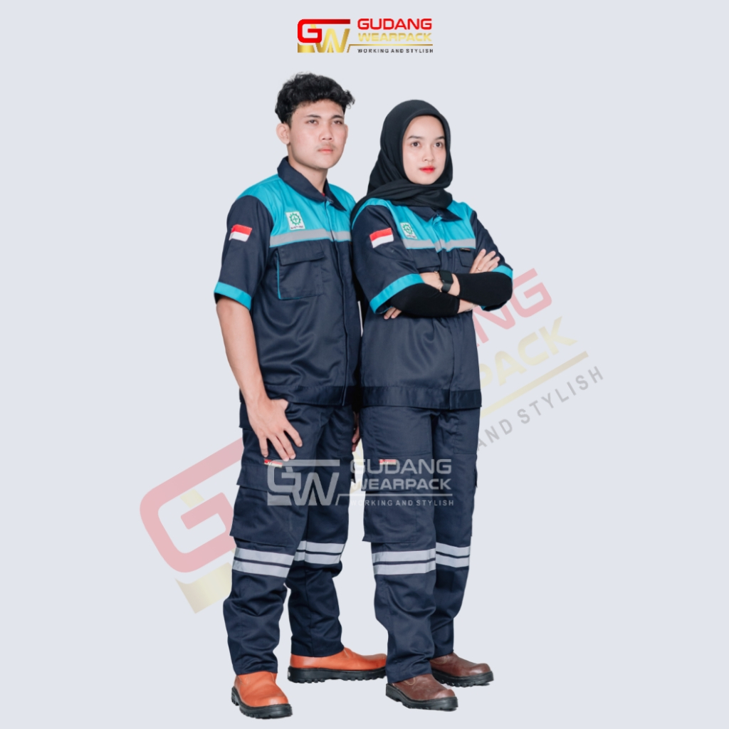 Jual Setelan Wearpack (Baju Lengan Pendek dan Celana kerja) Warna ...