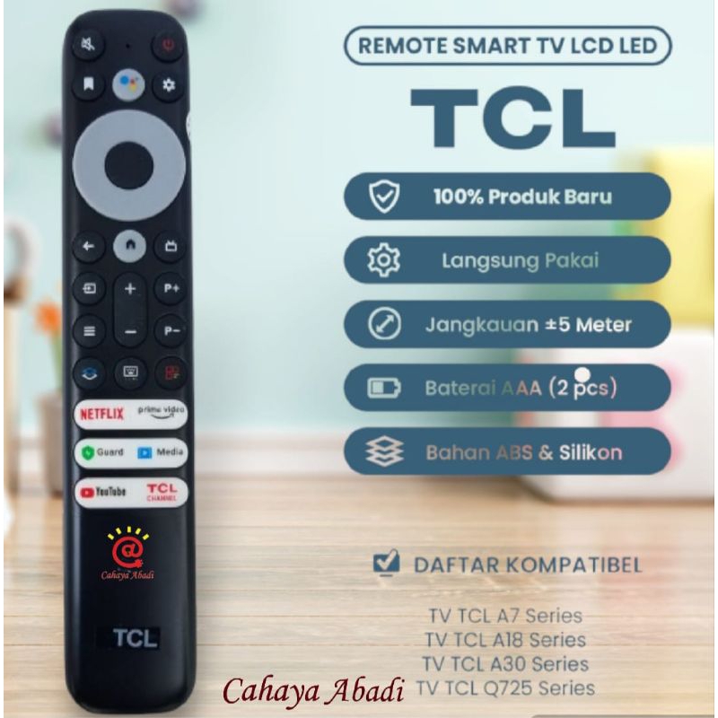 Jual Remote Smart TV Android LED TCL / Remot TCL | Shopee Indonesia