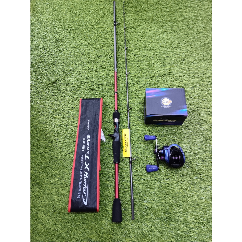 Jual PAKET COMBO BC REEL DAN JORAN SEAHAWK BASS LX HUNTER REEL BASS ...
