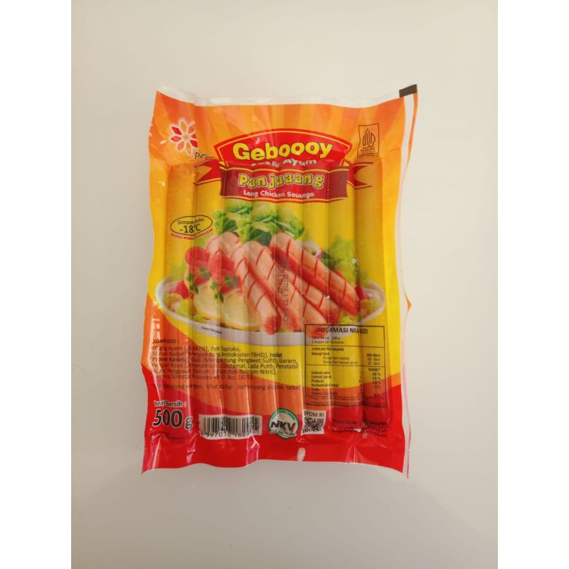 Jual Geboy Sosis Ayam Long 500 Gr | Shopee Indonesia