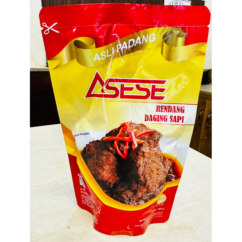 Jual Rendang Daging Asese 250gram isi 5 potong | Shopee Indonesia