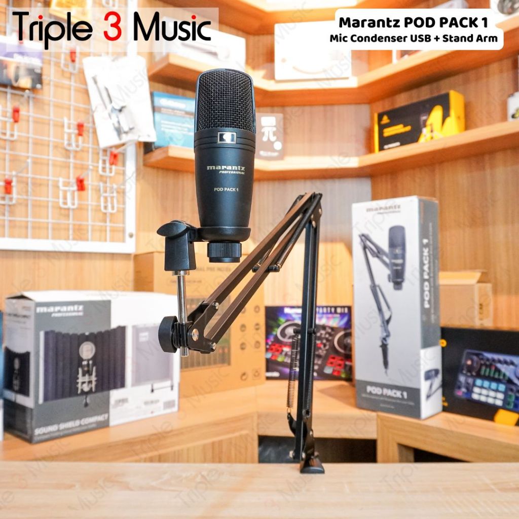 Jual MARANTZ PROFESSIONAL POD PACK 1 MICROPHONE MIC USB CONDENSER ...