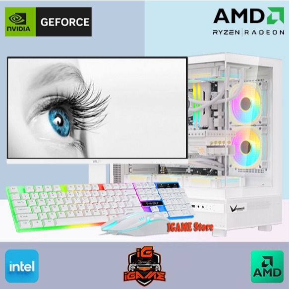 Jual Full Set PC Gaming AMD RYZEN 5 8600G/DDR5 32GB/Gaming Monitor 180 ...