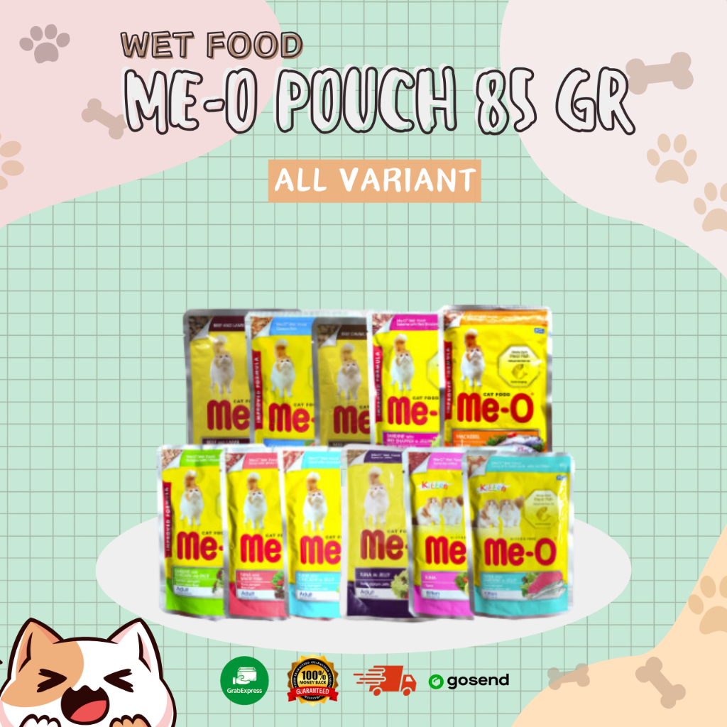 Jual Meo Pouch Makanan Kucing Basah Wet Food All Stage 80gr | Shopee ...