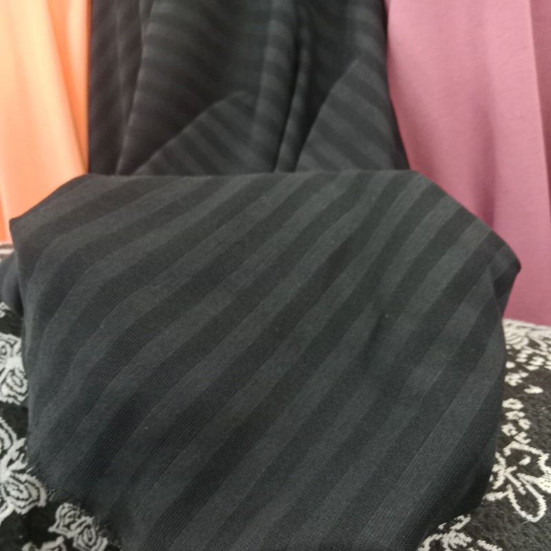 Jual kain interlock salur bahan kain interlok | Shopee Indonesia