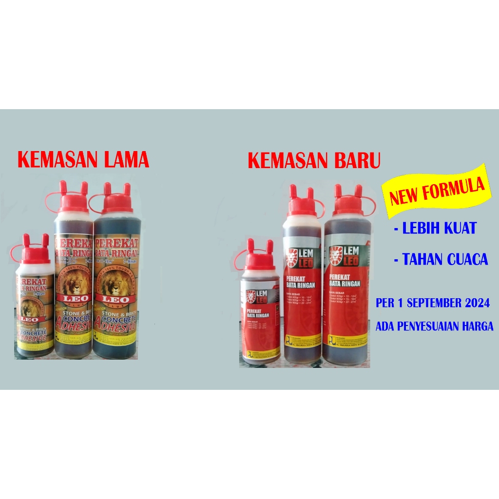 Jual Perekat / Lem Bata Ringan / Lem Hebel Lem LEO 5203 botol 400gr ...