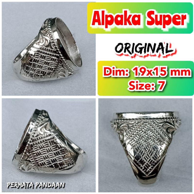 Jual Emban batu akik alpaka super alpaka tanam alpaka minimalis polos ...
