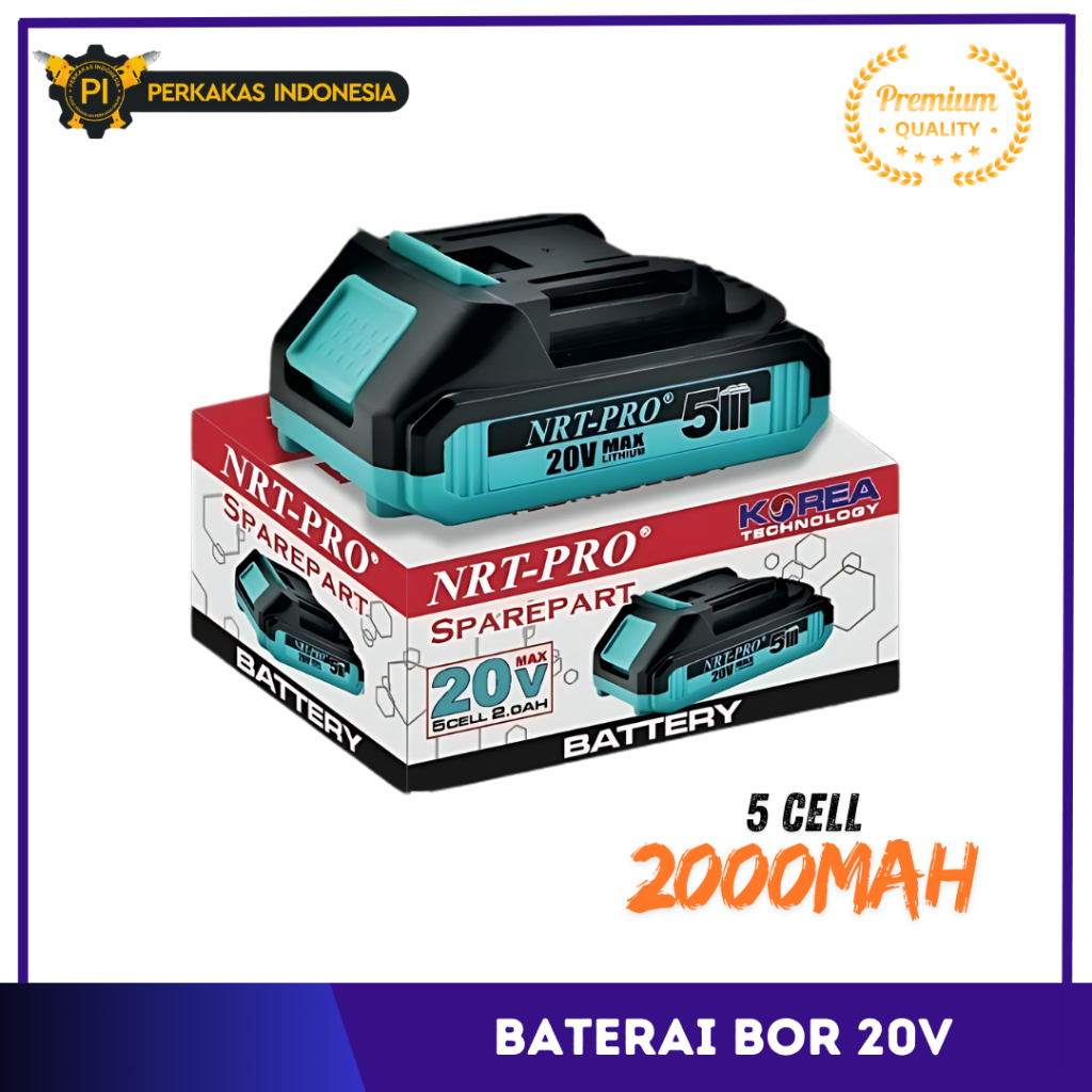 Jual NRT Pro Barterai Bor Cordless 20V Battery Gerinda Cordless 20 V ...