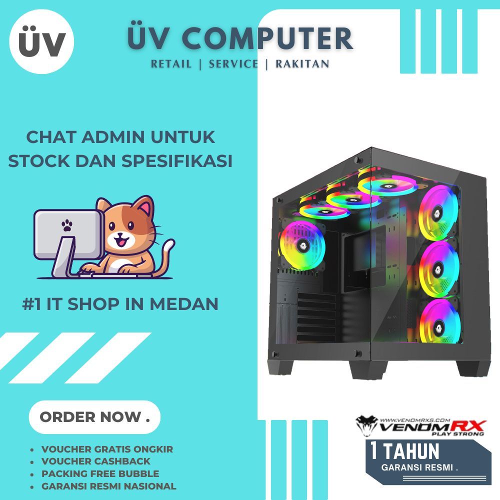 Jual Casing PC Komputer Venom RX Daemon Continental S7 | Mid Tower | E ...
