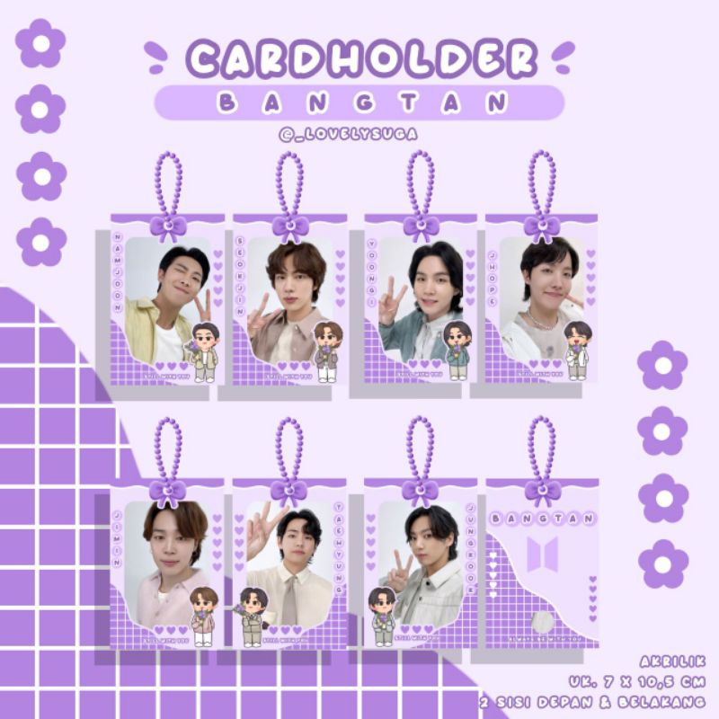 Jual PC Holder Purple Ribbon Chibi BTS | Shopee Indonesia