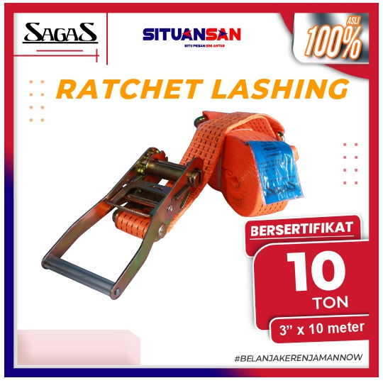 Jual Ratchet Lashing / Tali Pengikat / Trekbel / Track Belt uk 3" 10 ...