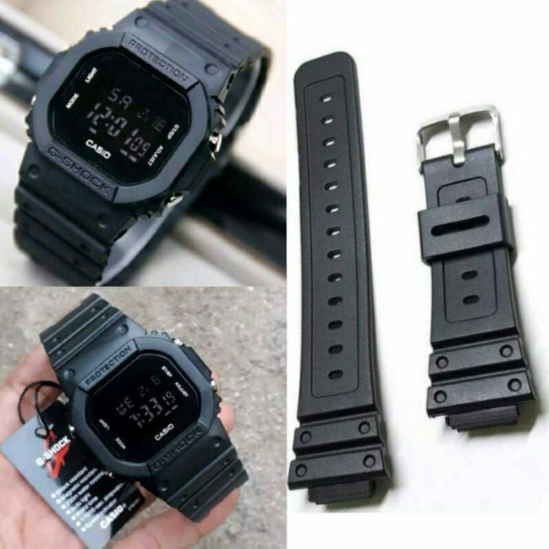 Jual TALI JAM CASIO G SHOCK DW 5600 DW 5600 RUBBER STRAP G SHOCK ...