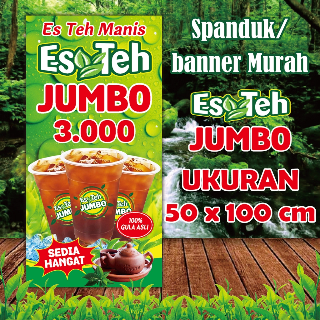 Jual Spanduk Banner Es Teh Manis Jumbo, es teh jumbo | Shopee Indonesia